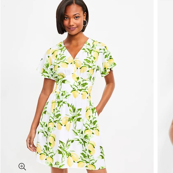 LOFT | Dresses | Loft Lemon Print Dress | Poshmark